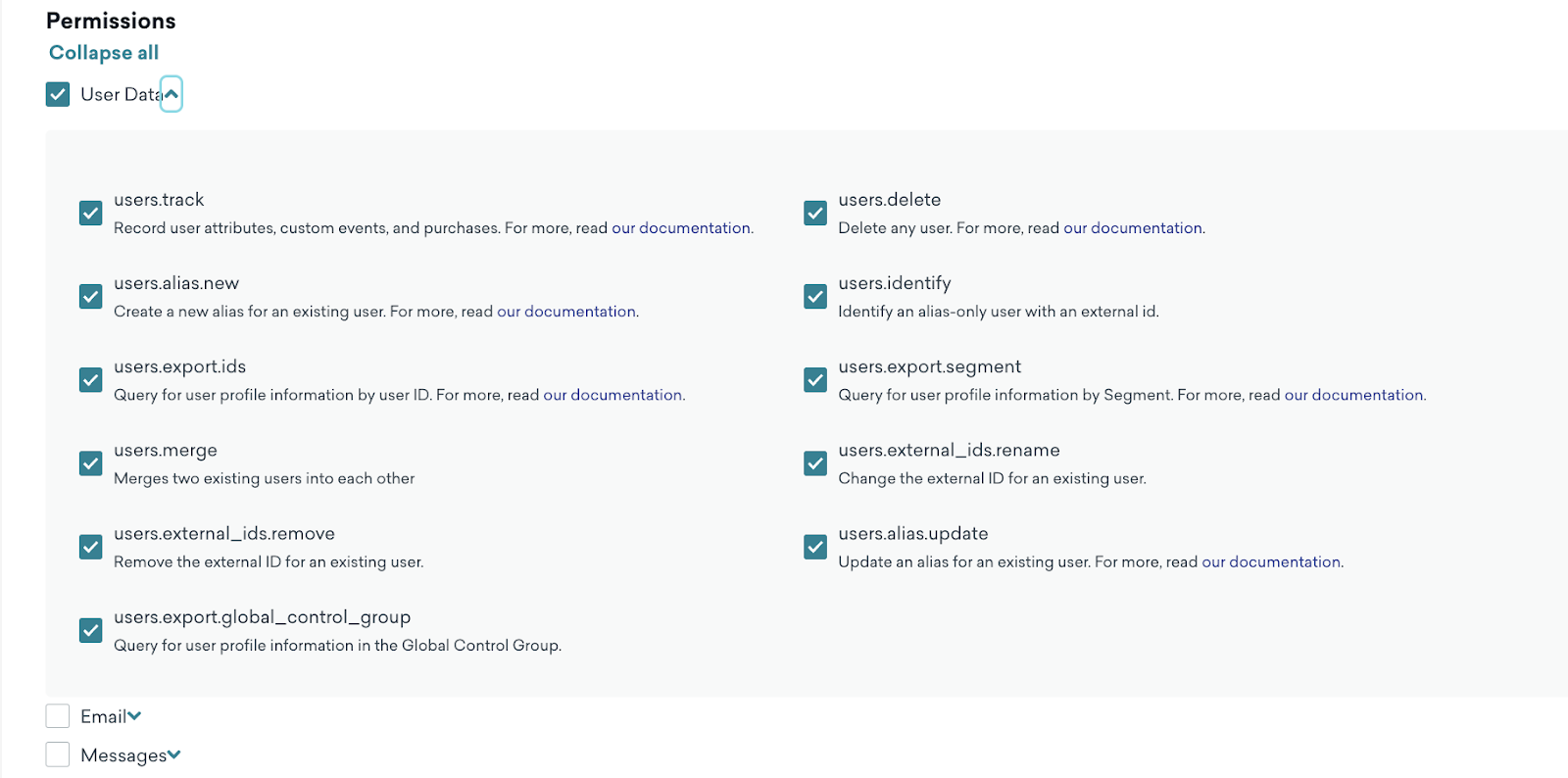 Create REST API keys in Braze - Leadfront AB